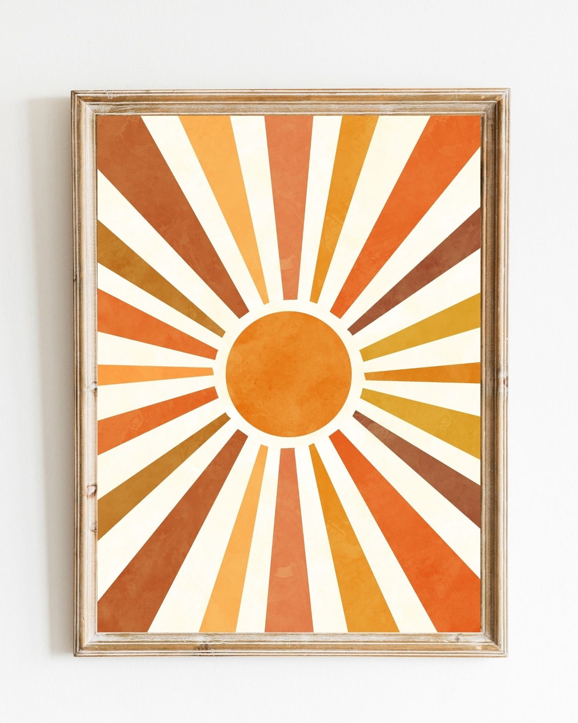 Sun Rays Art Print Boho Sun Wall Art Bursting Sun Print - Etsy
