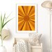 Boho Sun Print Retro 70s Print Bursting Sun Wall Art - Etsy
