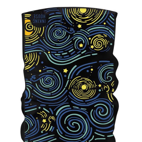 Van Gogh Starry Night Face Mask - Etsy