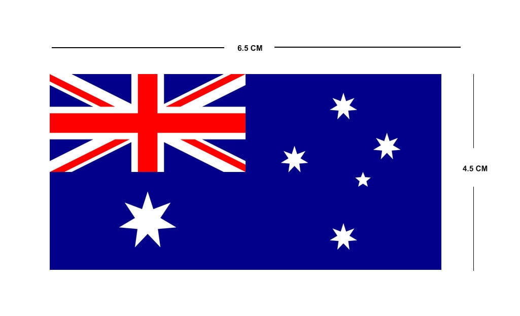 Set of 2 X Australian Flag Iron on Screen Print Transfers for | Etsy