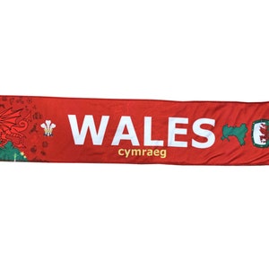 Wales National Team Supporter Scarf Football Soccer World Cup Football ...