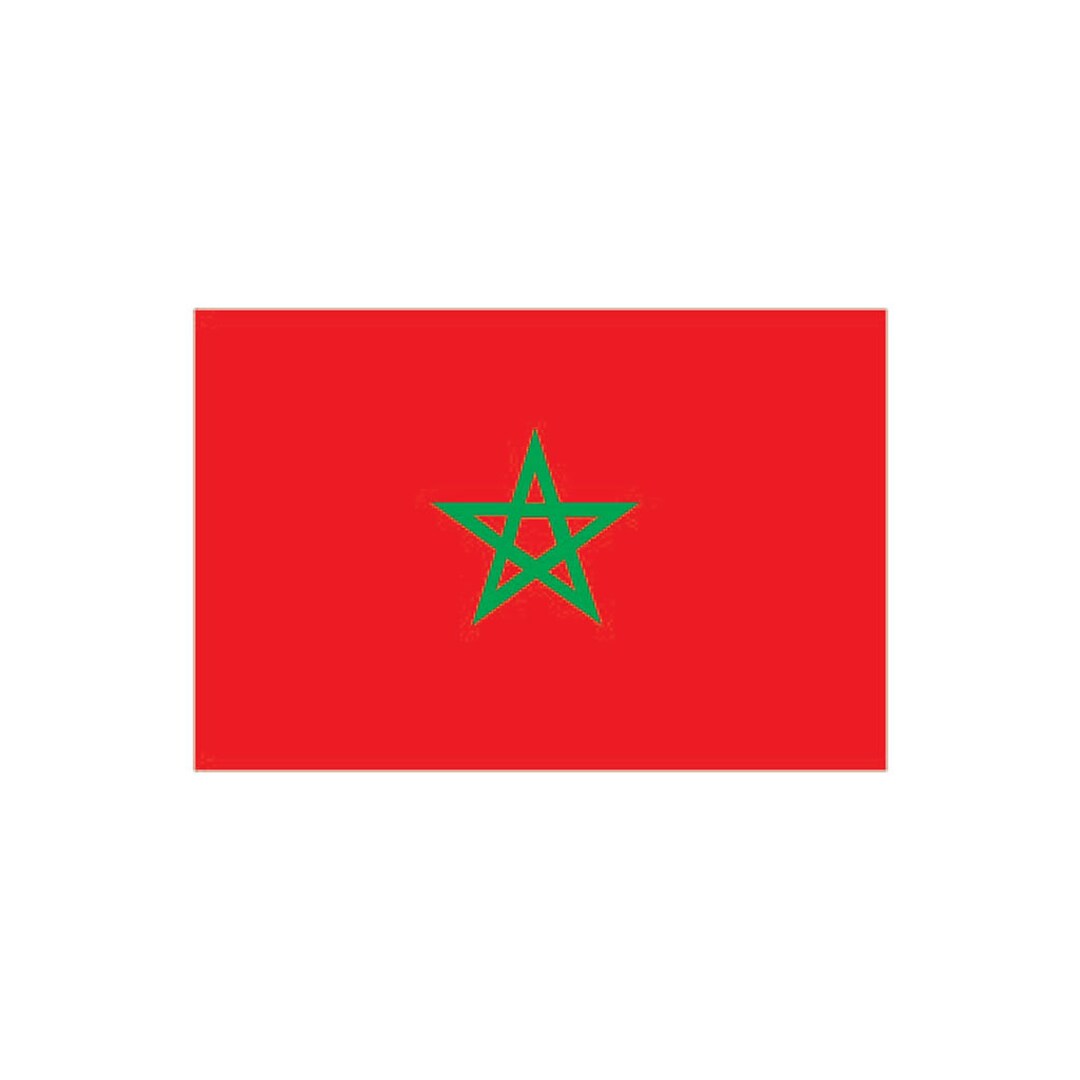 Set of 2 X Moroccan FLAG Iron on Screen Print Transfers for Fabrics Machine Washable Patch ...