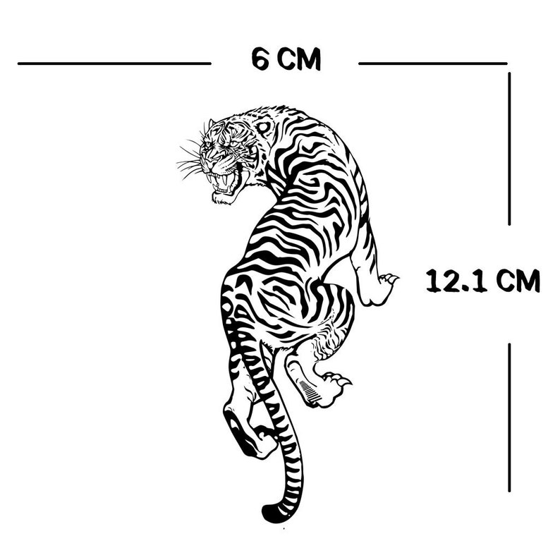 Tiger Iron on Transfers for Fabrics Big Cat Feline Patch - Etsy