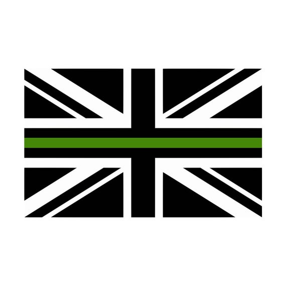 Set of 2 X Thin Green Line Flag Iron on Screen Print Transfers - Etsy
