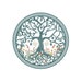 Set of 2 X Tree of Life Iron on Screen Print Badge for Fabric Machine ...
