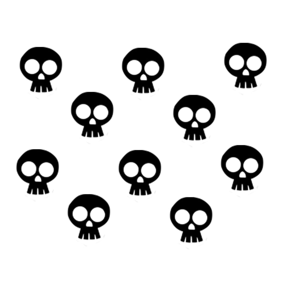 Set of 10 Skulls Temporary Tattoo Waterproof Hand Body Party Art - Etsy