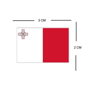 Set of 4 MALTA Flag Iron on Screen Print Transfers for Fabrics Maltese ...