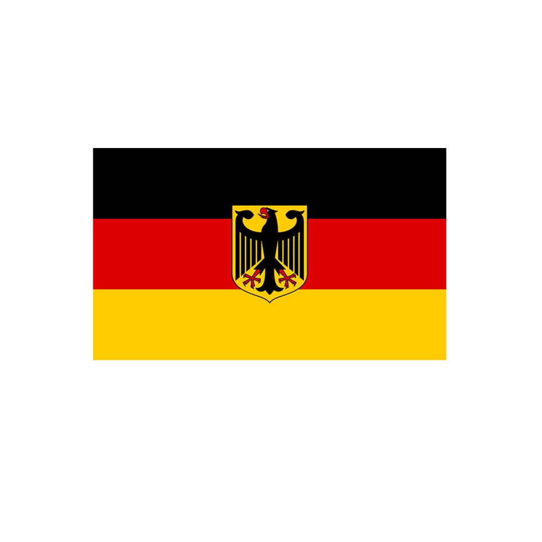 Set of 2 X GERMANY Flag Iron on Screen Print Transfers for Fabrics ...