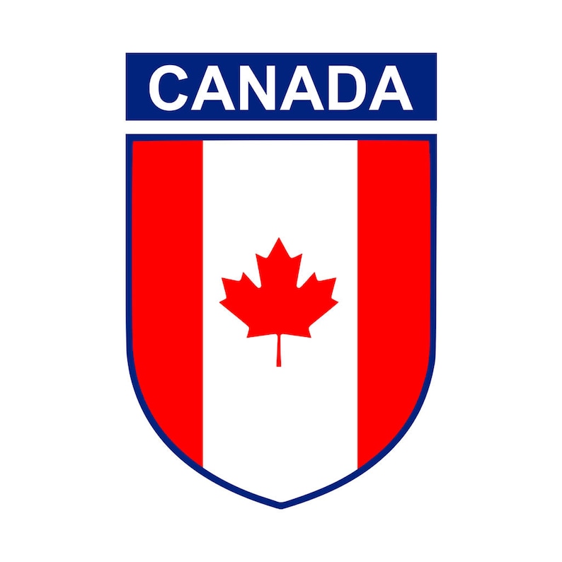 Set of 2 Canada Team Crest Iron on Screen Print Transfers for - Etsy
