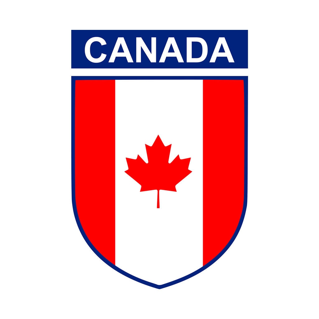 Set of 2 Canada Team Crest Iron on Screen Print Transfers for Fabrics ...
