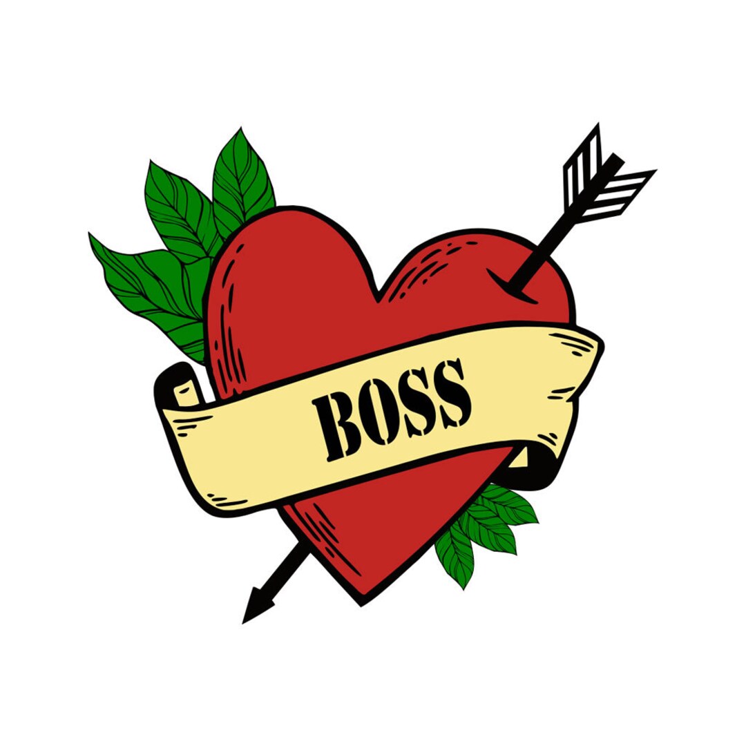 BOSS Heart Arrow TEMPORARY TATTOO Waterproof Lasts Approx a Week Leader ...