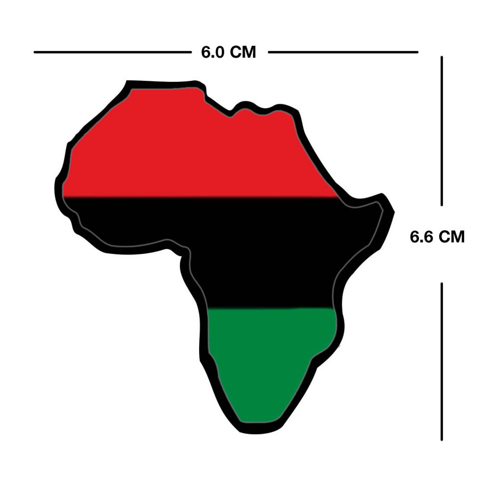 Pan Africa Map Iron on DIY Screen Print Transfer Patch for | Etsy