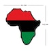 Pan Africa Map Iron on DIY Screen Print Transfer Patch for Fabric ...