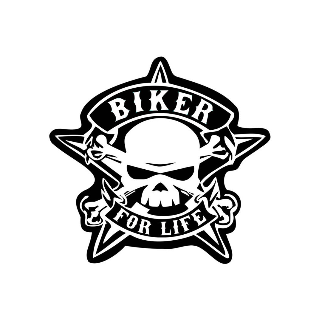 Biker for Life IRON ON Screen Print Transfers for Fabrics Machine ...