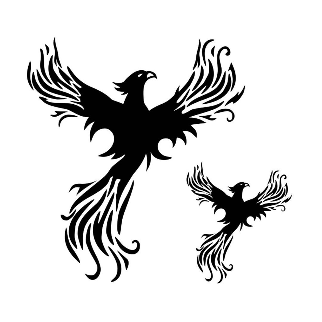 2 X PHOENIX Prints TEMPORARY TATTOO Long Lasting Waterproof - Etsy