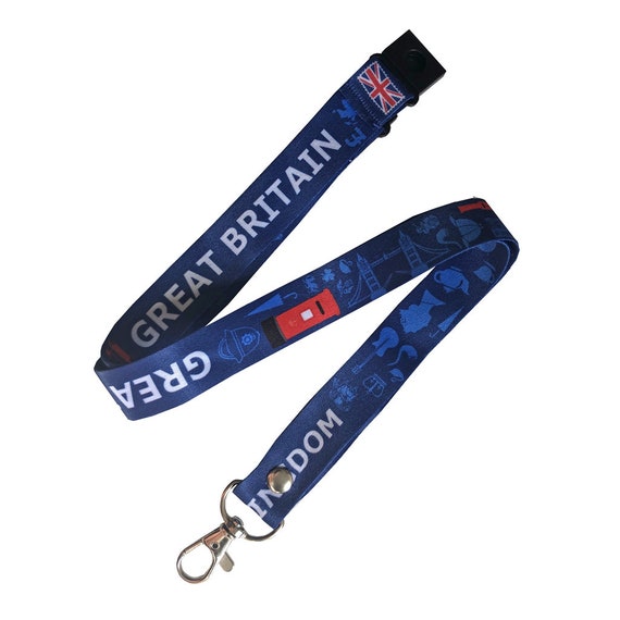 Great Britain Lanyard Includes ID Holder and Safety Breakaway - Etsy UK