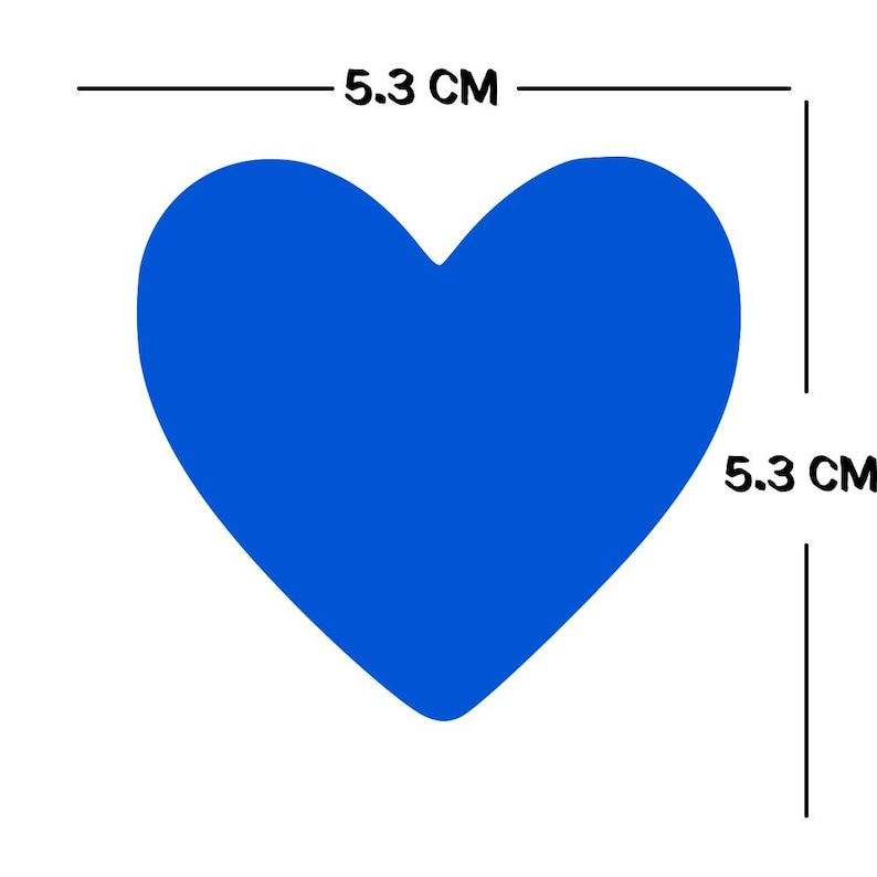 Blue Heart Iron on Screen Print Transfers for Fabrics Friendship ...