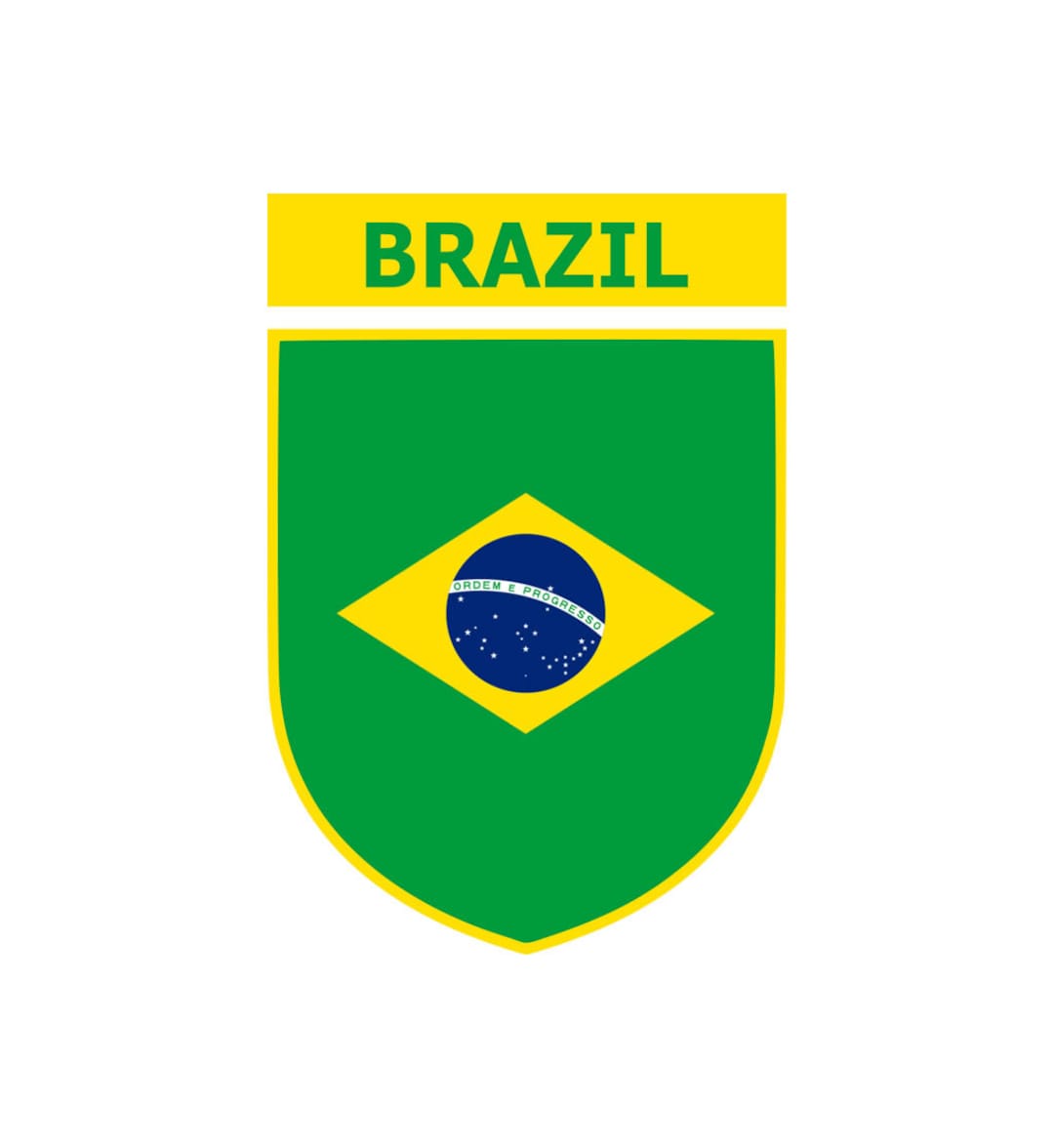 Brazil Team Crest SVG Png Dxf Eps File Format Instant Download ...