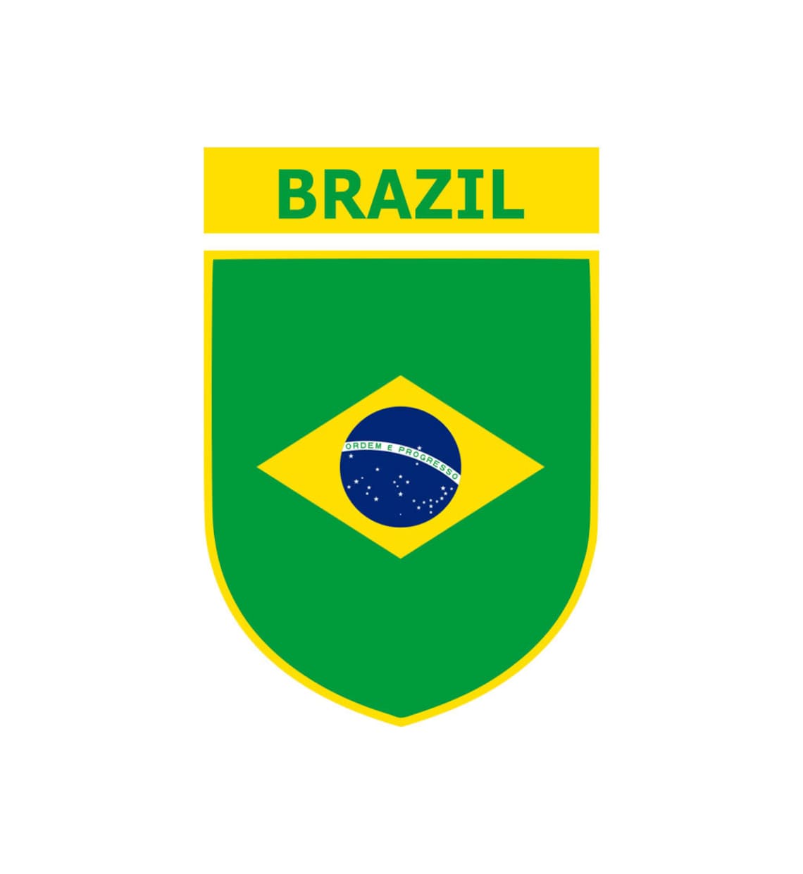 Brazil Team Crest SVG Png Dxf Eps File Format Instant Download ...