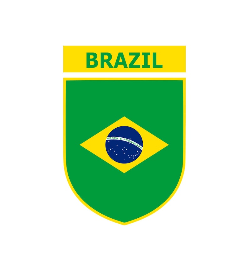 Brazil Team Crest SVG Png Dxf Eps File Format Instant Download ...