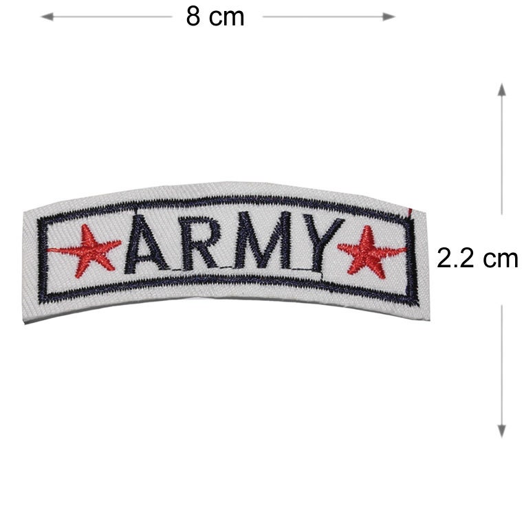Set of 8 Army Iron / Sew on Embroidered Patch Badge Embroidery Military ...