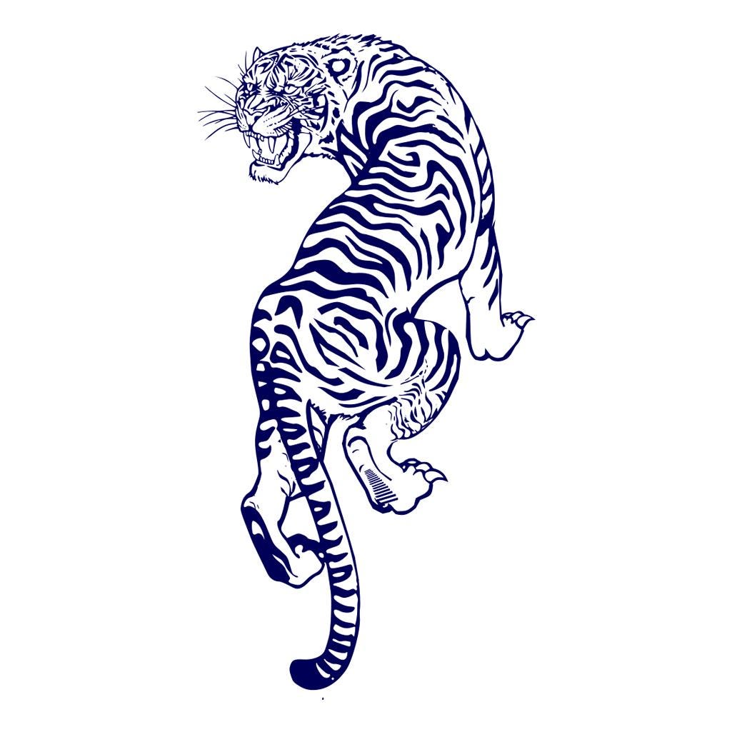 Japanese crawling tiger tattoo | Orangetattooshop.com