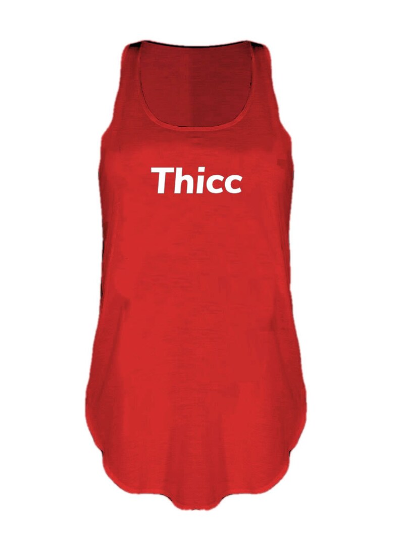 Thicc printed tank top women's vest singlet cami blouse | Etsy