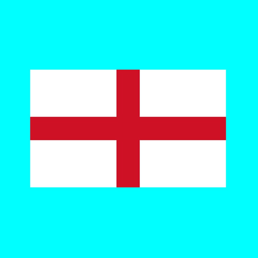 Set of 2 England Flag Iron on Screen Print Transfers for Fabrics ...
