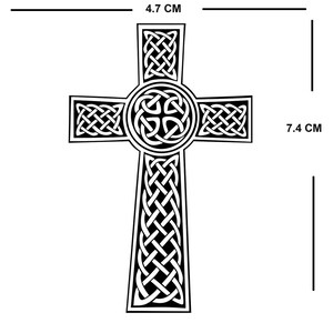 Set of 5 Celtic Cross Iron on Screen Print Transfers for Fabrics ...