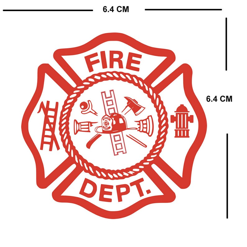 Set of 2 Fire Rescue Iron on Screen Print Transfers for Fabrics Machine ...