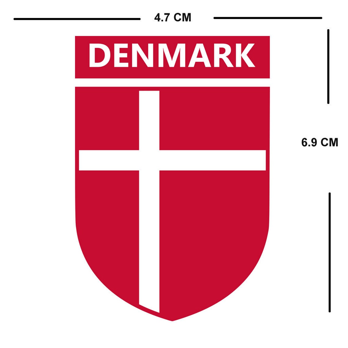 Denmark Team Crest Iron on Screen Print Transfers for Fabrics | Etsy