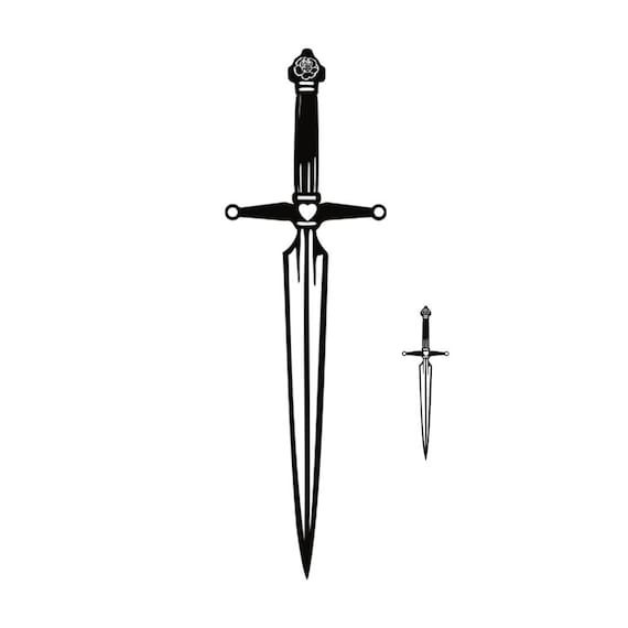 Simple Dagger Tattoo Dagger Tattoo Royalty Free Images, Stock Photos
