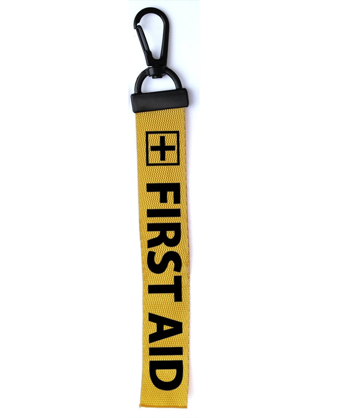FIRST AID Key Chain Key Ring Luggage Personalised Name Text - Etsy UK