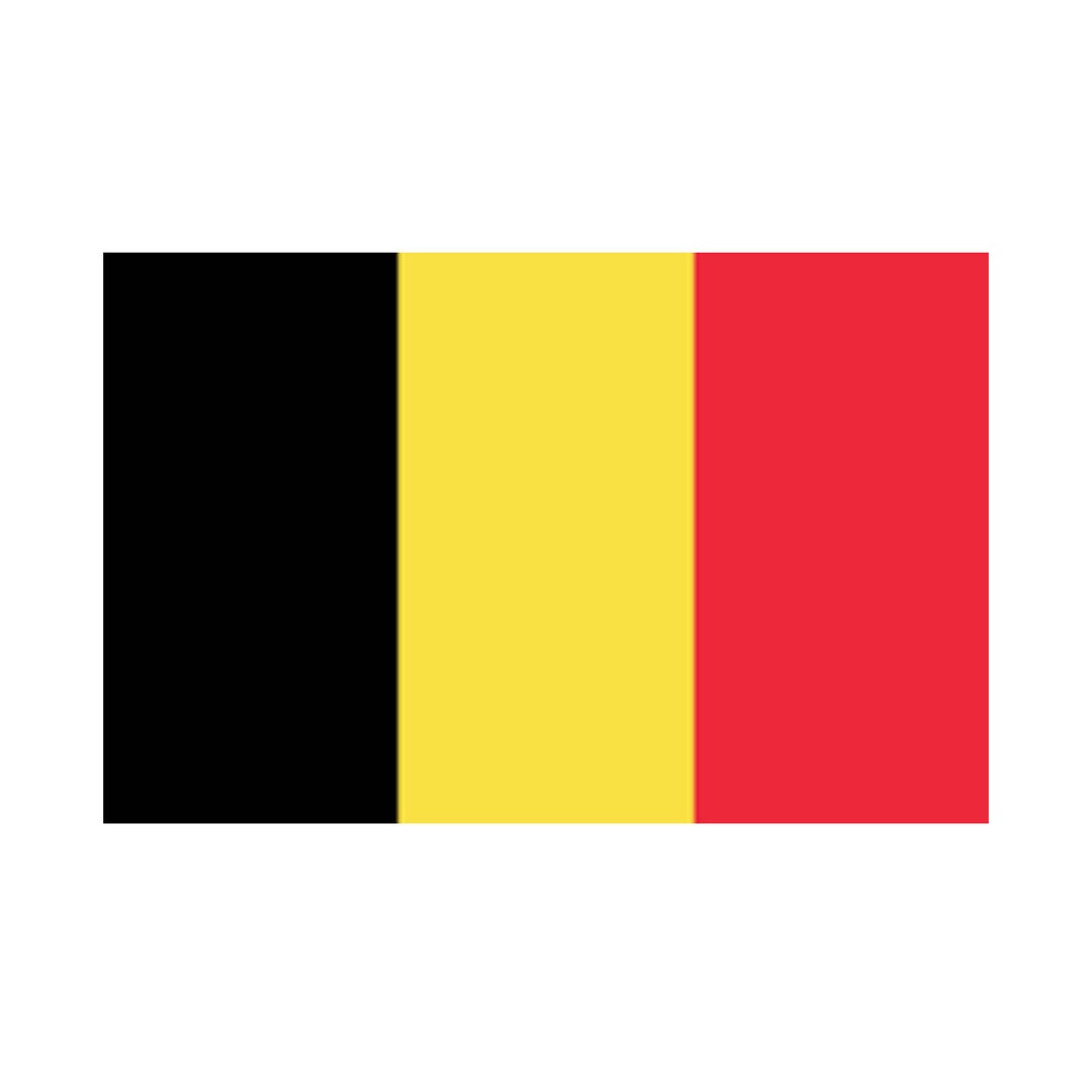 Set of 2 Belgium Flag Iron on Screen Print Transfers for Fabrics Machine Washable Belgian Flag ...