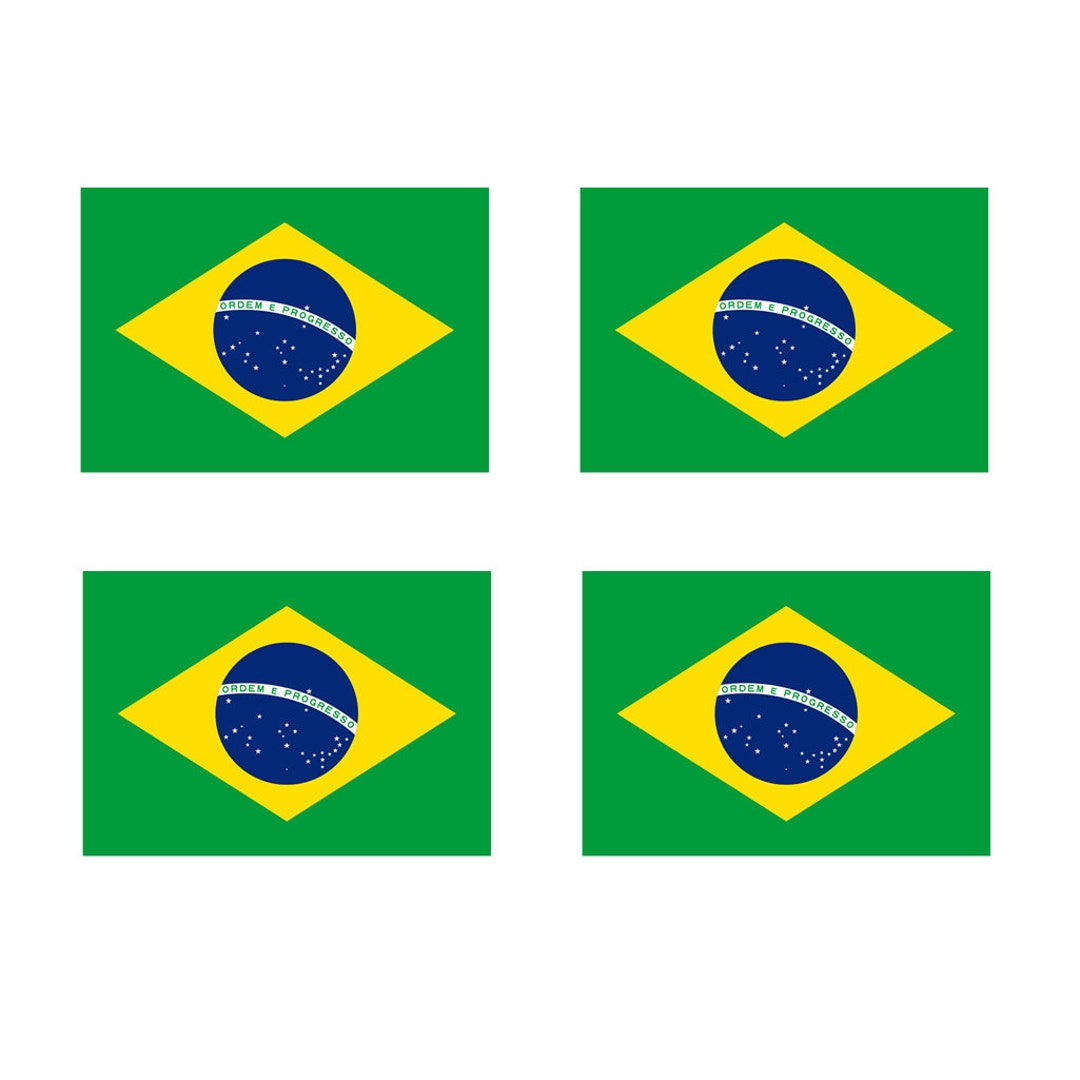 Brazil Flag Iron on Screen Print Transfers for Fabrics Machine Washable ...