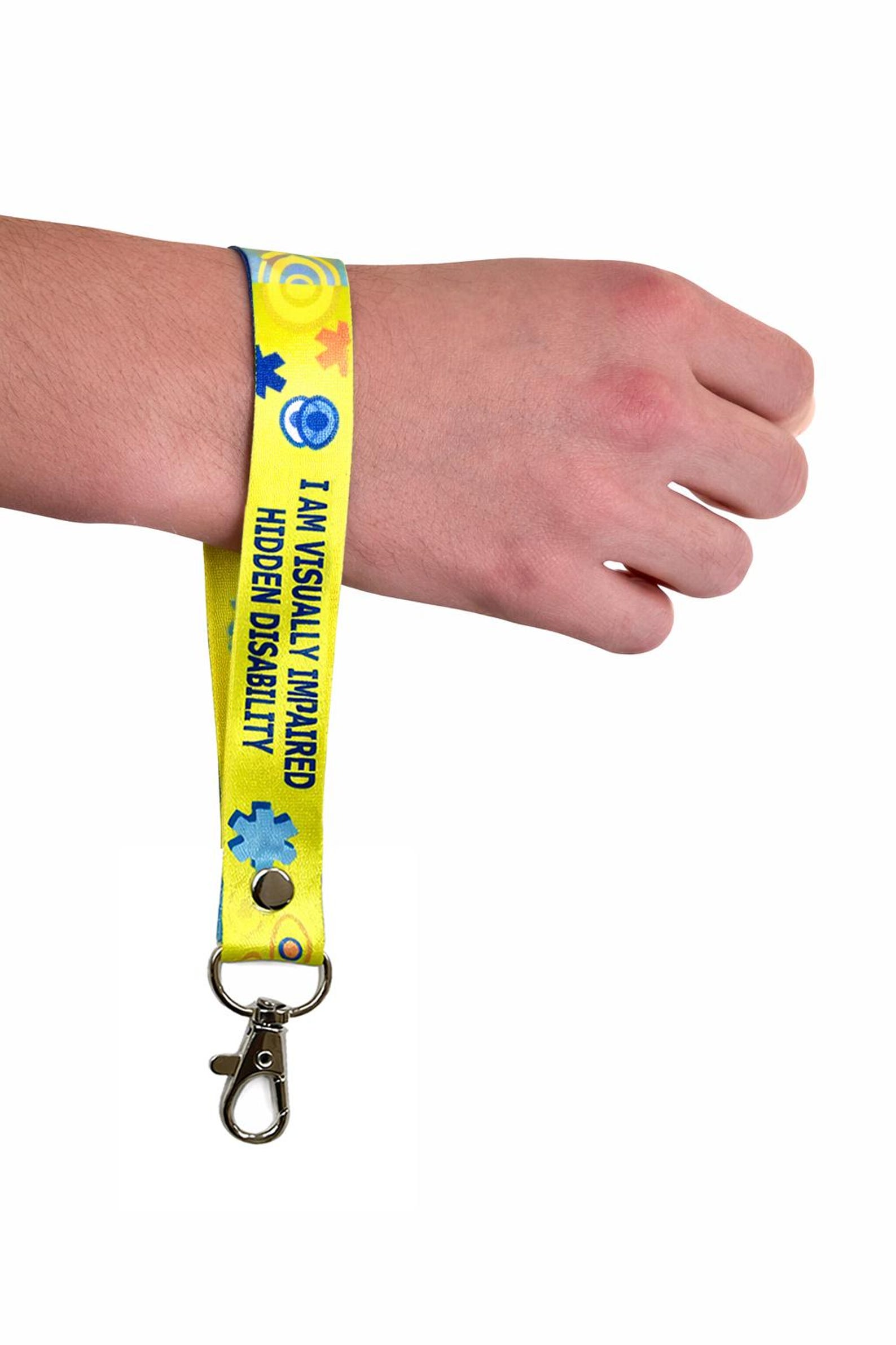 I Have a Visual Impairment Lanyard Key Tag Set Neck Strap Safety ...