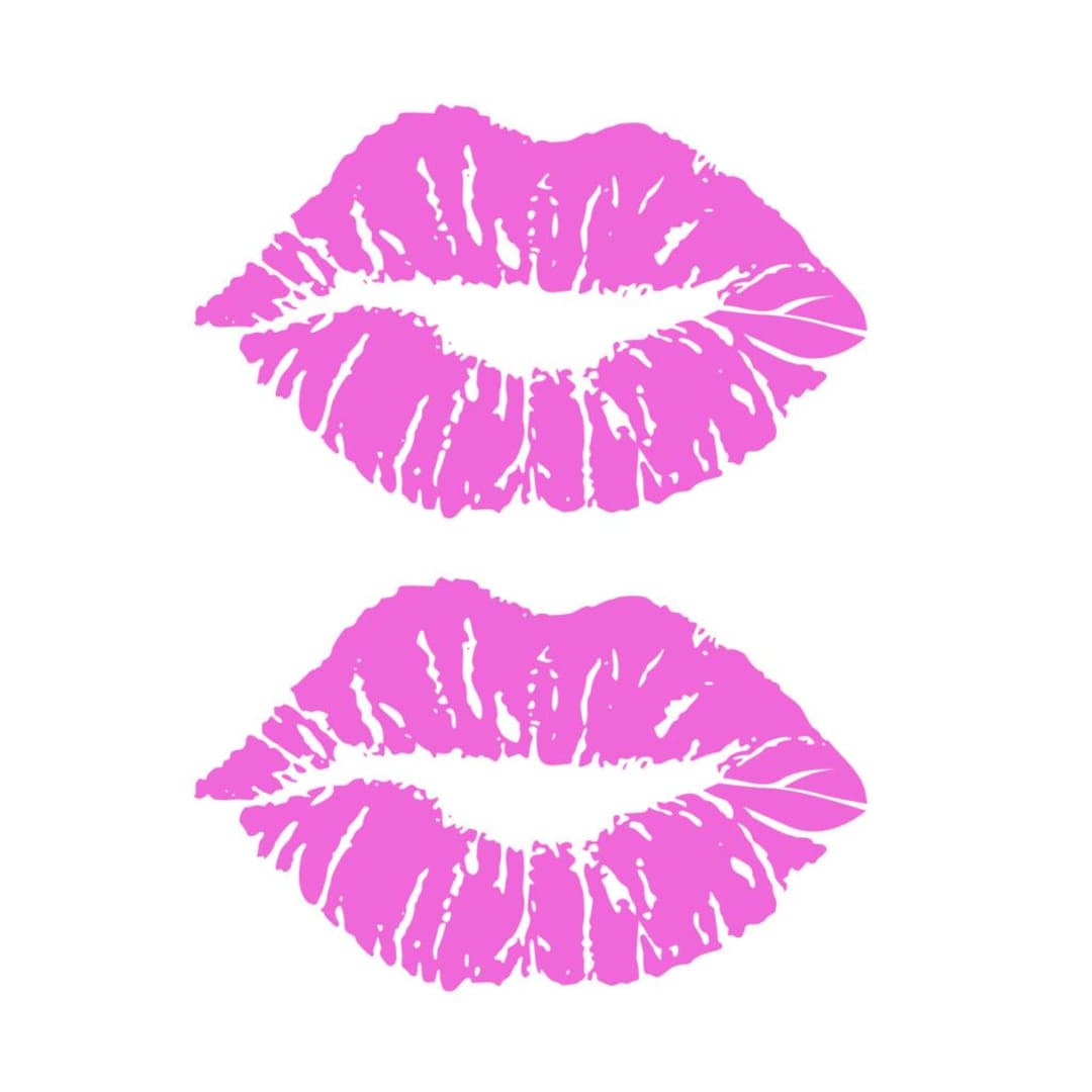 2 X PINK Lips TEMPORARY TATTOO Love Bite Kiss Mark Valentines Day - Etsy