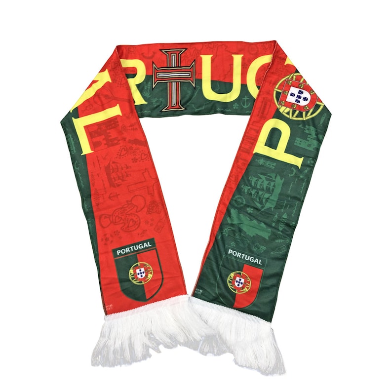 Portugal National Team Supporter Scarf Football Soccer World - Etsy