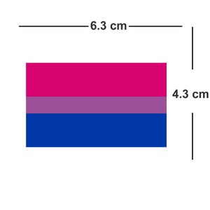 Bisexual Pride Flag Iron on Screen Print Transfers for Fabrics Appliqué ...