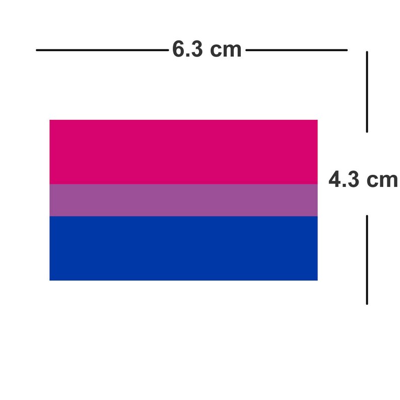 Bisexual Pride Flag Iron on Screen Print Transfers for Fabrics Appliqué ...