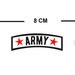 Set of 10 Iron on Army Screen Print Transfers for Fabrics Machine ...