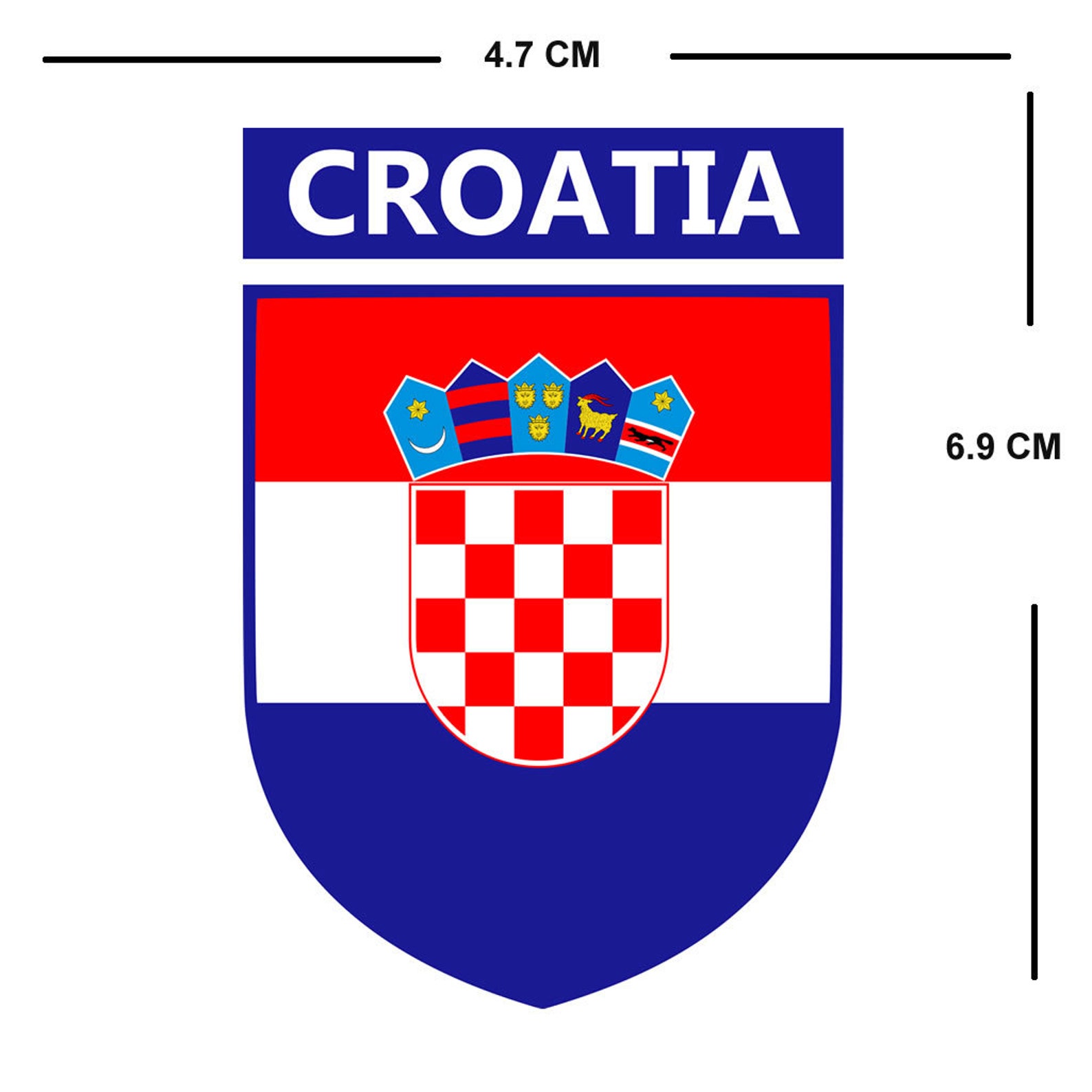 Croatia Team Crest Iron on Screen Print Transfers for Fabrics - Etsy