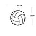 Set of 2 X Volleyball DIY Iron on Screen Print Transfer for Fabrics ...
