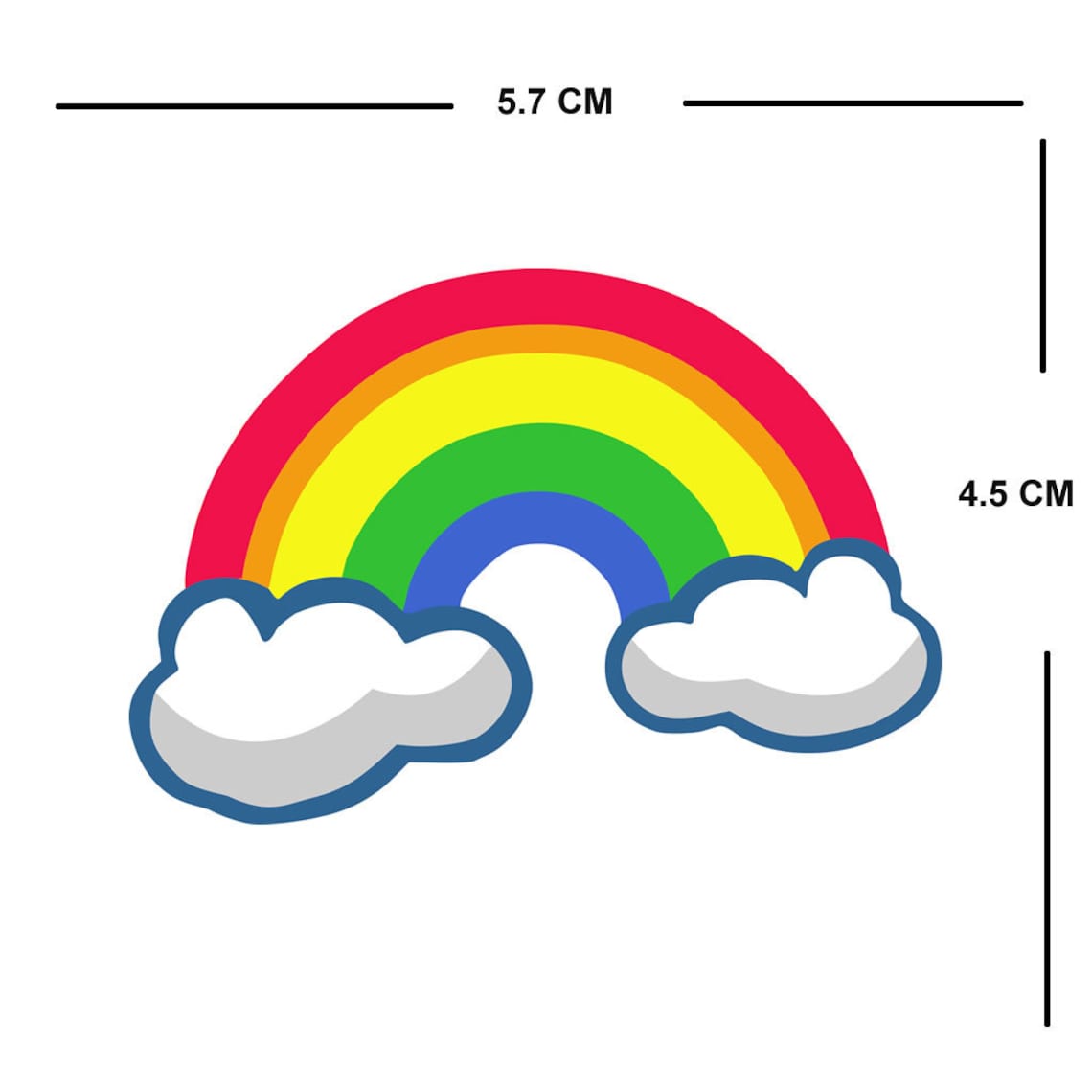 Set Of 2 Rainbow Diy Iron On Screen Print Transfer For Fabrics Etsy