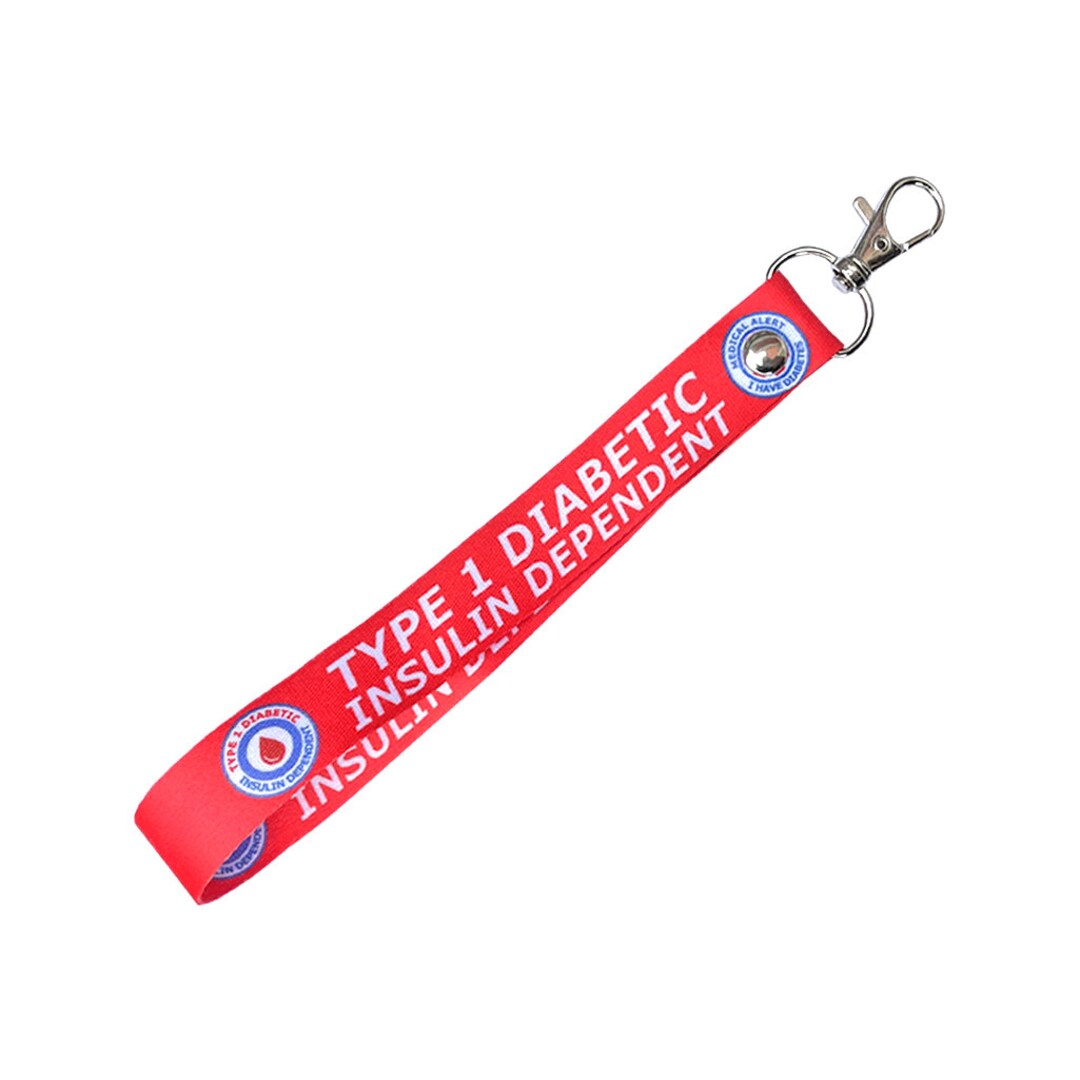 Type 1 Diabetic Insulin Dependent Key Tag Chain Keyring Luggage Tag ...