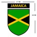 Jamaican Team Crest Iron on Screen Print Transfers for Fabrics Machine ...