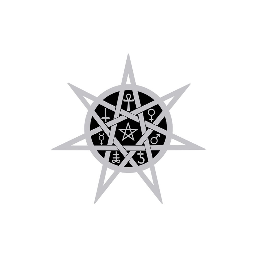 Set of 2 X Gothic Star Iron on Screen Print Patch for Fabric | Etsy