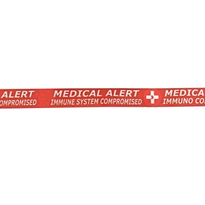 Immune System Compromised Medical Alert Printed Lanyard - Neck Strap - Etsy