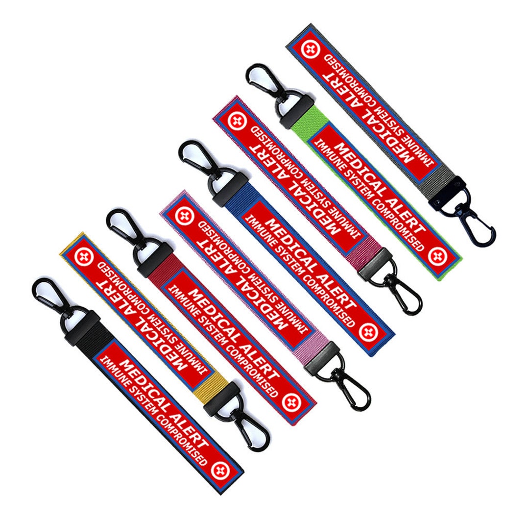IMMUNE SYSTEM COMPROMISED Chain Keyring Luggage Tag Medical Alert - Etsy