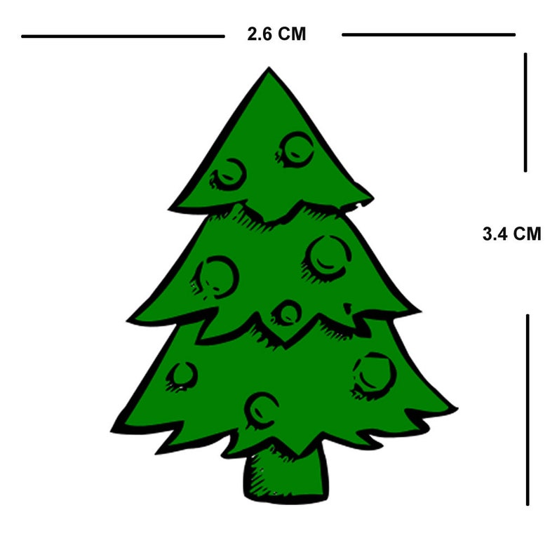 Set of 20 Christmas Tree DIY Iron on Screen Print Transfer for | Etsy